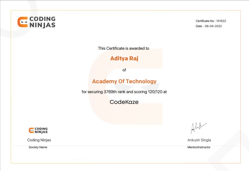 #codekaze #share #contest #codingninjas | Aditya Raj #codekaze #share #contest #codingninjas | Aditya Raj