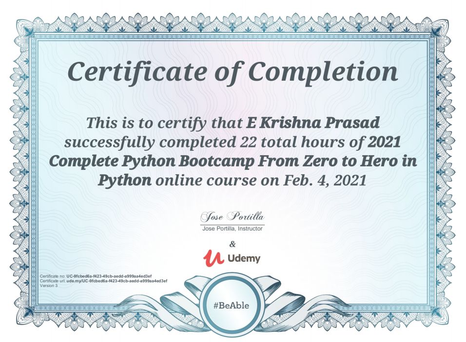 E Krishna Prasad on LinkedIn: #udemycourses #pythonprogramming #python3 ... E Krishna Prasad on LinkedIn: #udemycourses #pythonprogramming #python3 ...
