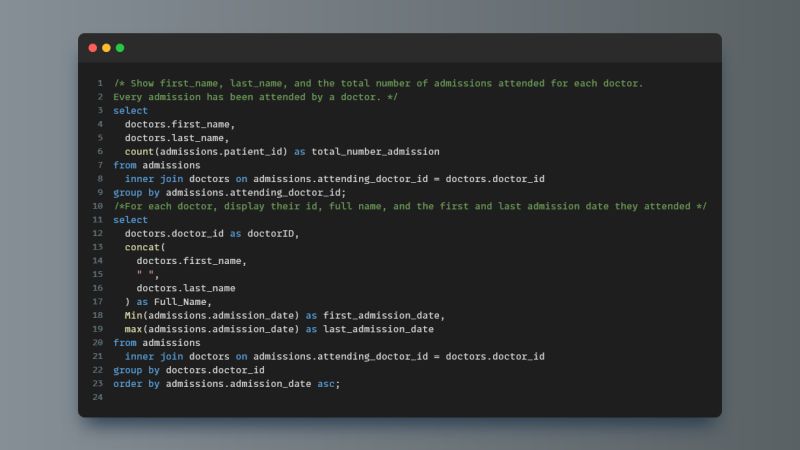 Sayed Kassem on LinkedIn: #data #sql #sqldeveloper #sqlqueries # ... Sayed Kassem on LinkedIn: #data #sql #sqldeveloper #sqlqueries # ...