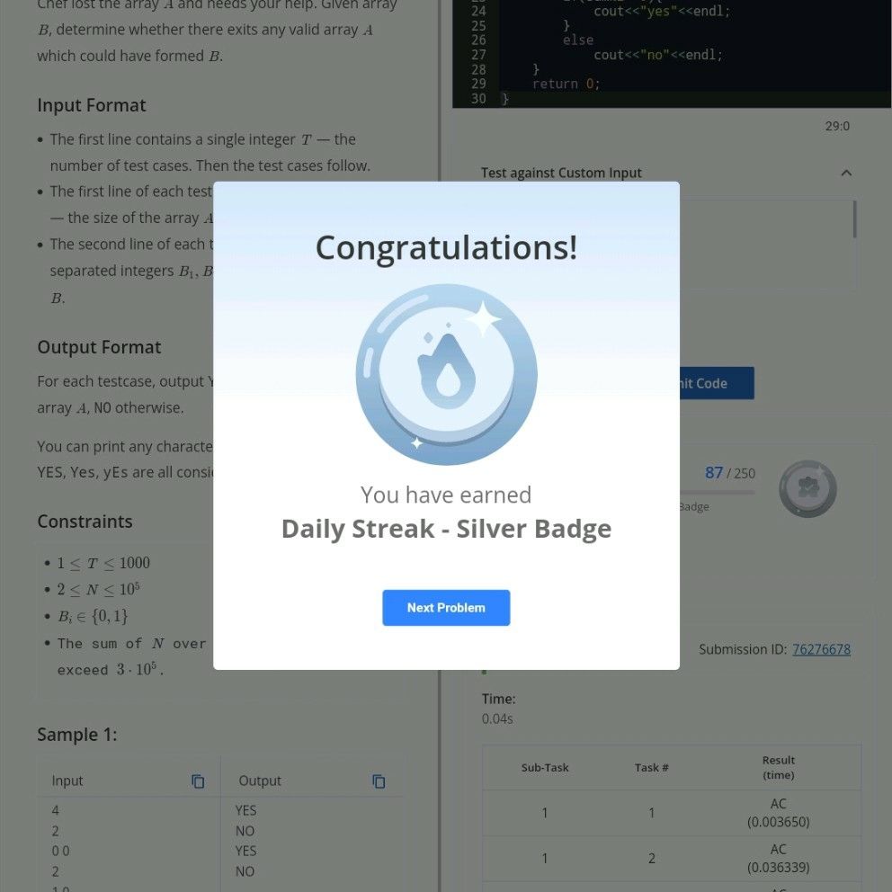 Rajat Tiwari on LinkedIn: #hundred_days_code #codechef #codechef #geek ... Rajat Tiwari on LinkedIn: #hundred_days_code #codechef #codechef #geek ...