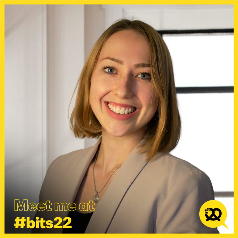Nina Tauscher auf LinkedIn: #bits22 #bitsandpretzels Nina Tauscher auf LinkedIn: #bits22 #bitsandpretzels