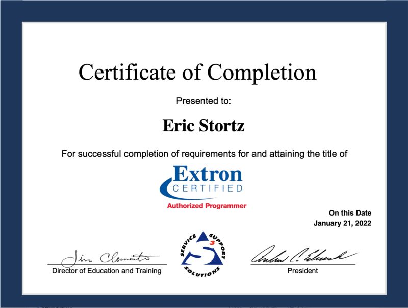 Eric Stortz on LinkedIn: #extron Eric Stortz on LinkedIn: #extron