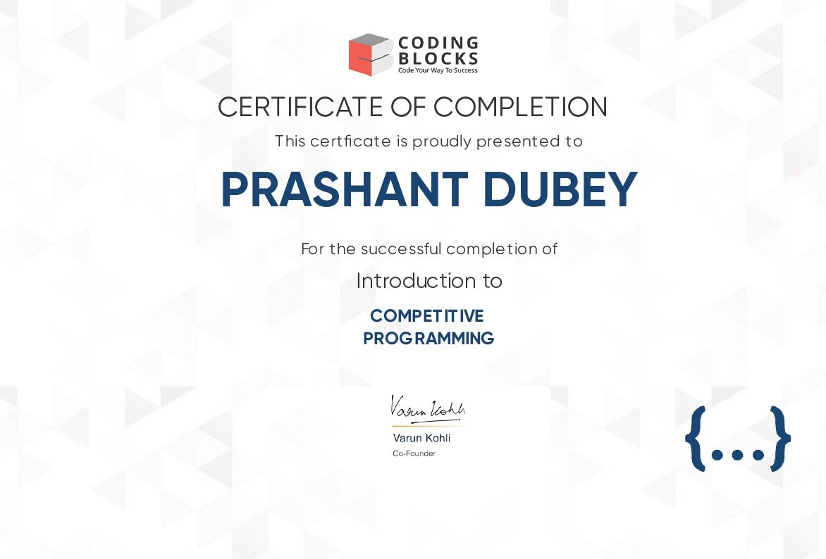 Prashant Dubey on LinkedIn: #coding #codingblocks #programmer # ... Prashant Dubey on LinkedIn: #coding #codingblocks #programmer # ...