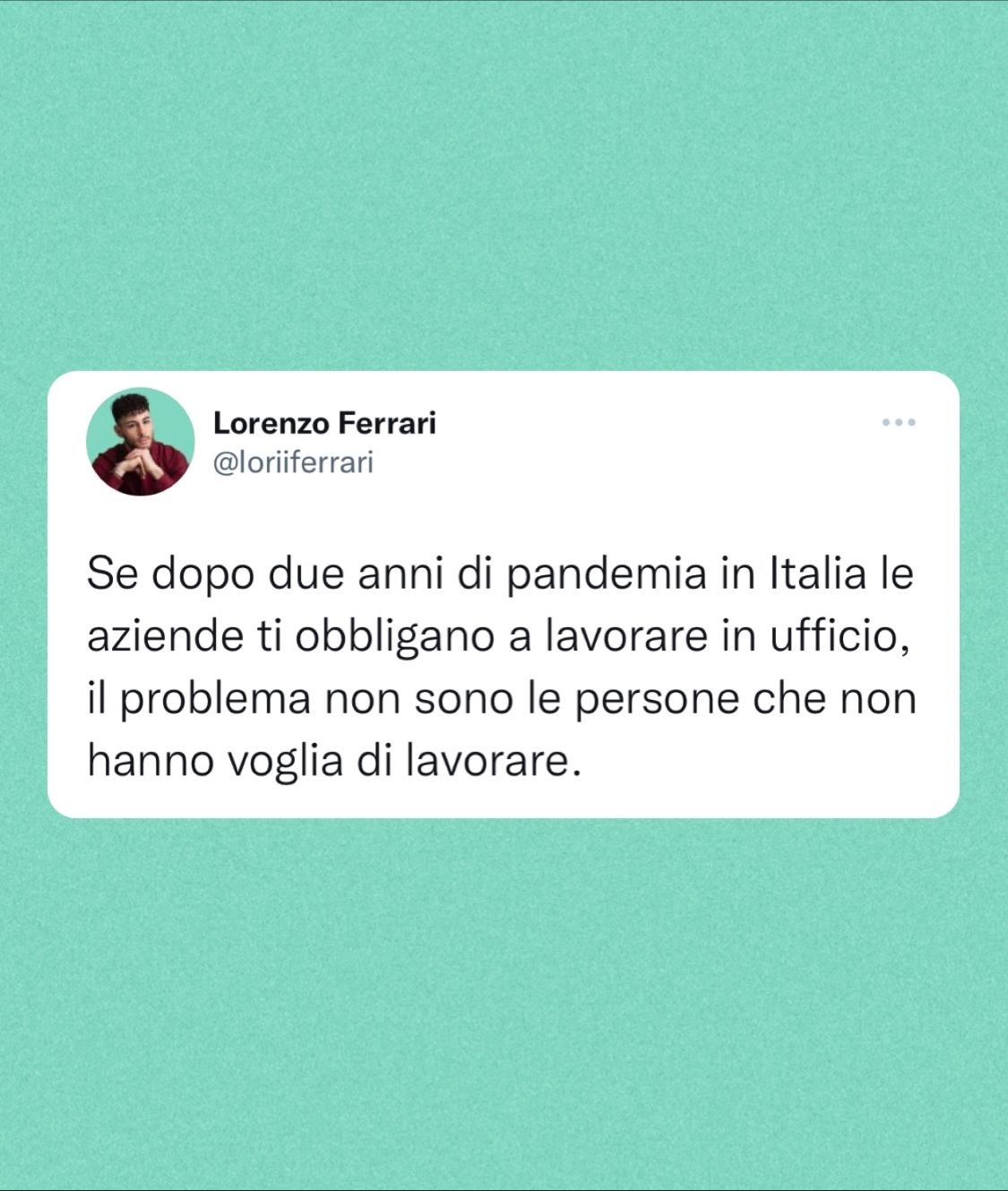 Lorenzo Ferrari su LinkedIn: #lorenzoferrari #lavoro #mentalhealth # ... Lorenzo Ferrari su LinkedIn: #lorenzoferrari #lavoro #mentalhealth # ...