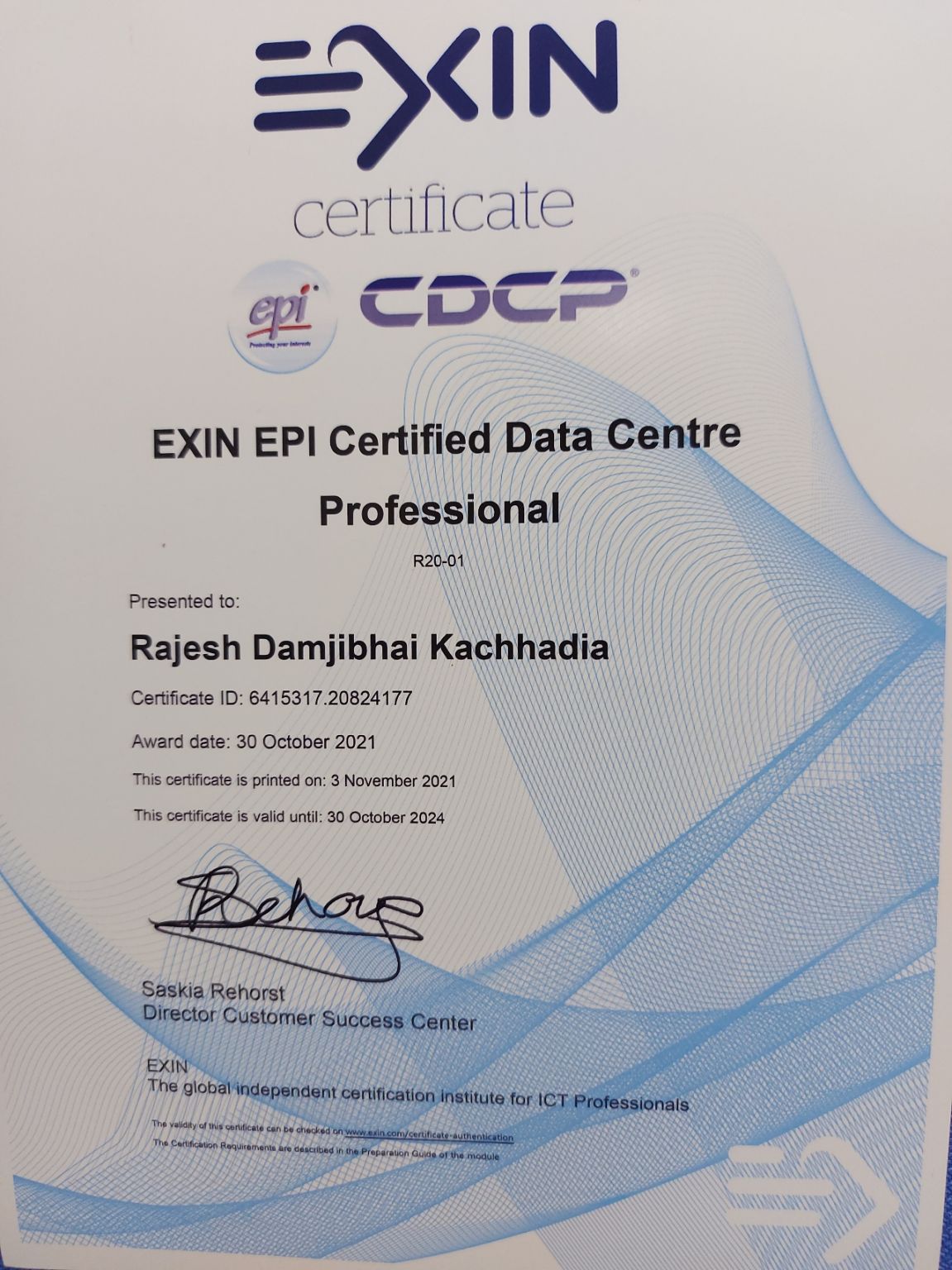 Rajesh Kachhadia on LinkedIn: Completed CDCP successfully Rajesh Kachhadia on LinkedIn: Completed CDCP successfully