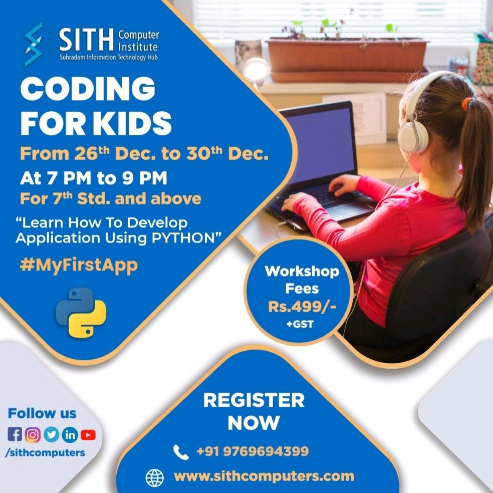 SITH computer institute on LinkedIn: #workshop #coding #codingforkids # ... SITH computer institute on LinkedIn: #workshop #coding #codingforkids # ...