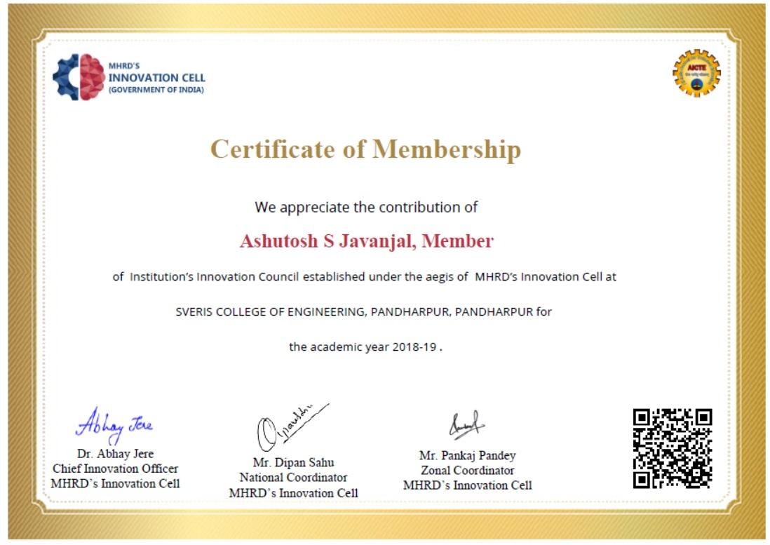Ashutosh Jawanjal on LinkedIn: #sveri #mhrd #iic #innovation Ashutosh Jawanjal on LinkedIn: #sveri #mhrd #iic #innovation