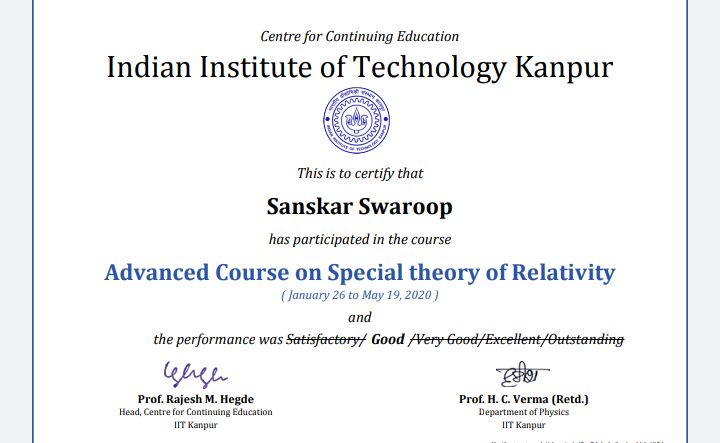 Sanskar Swaroop Sahoo on LinkedIn: #iitkanpur Sanskar Swaroop Sahoo on LinkedIn: #iitkanpur