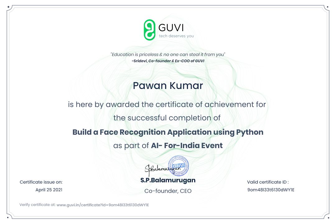 Dr. Pawan Kumar on LinkedIn: #guvi #building #python Dr. Pawan Kumar on LinkedIn: #guvi #building #python