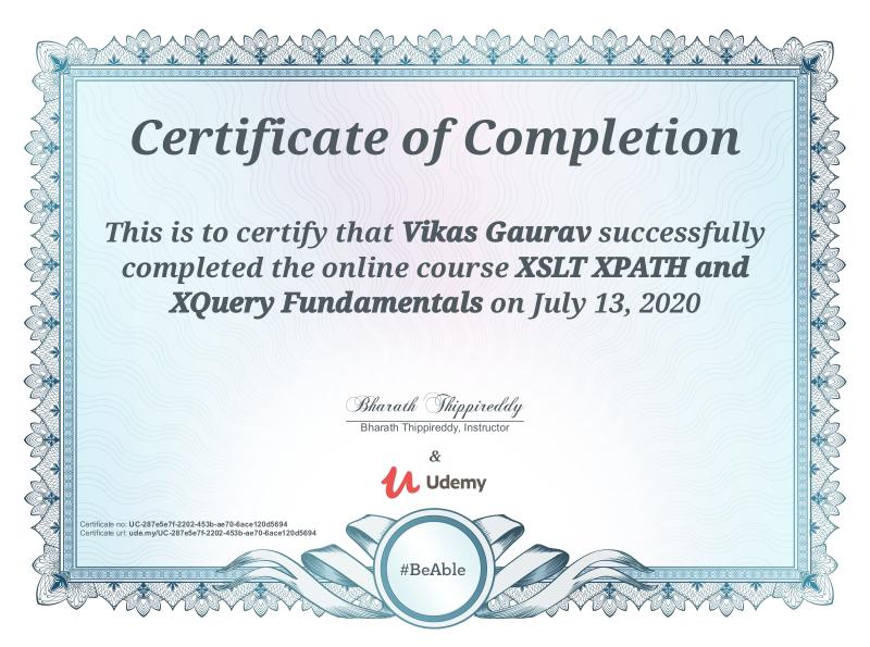 Vikas Gaurav on LinkedIn: #xslt #xpath #xquery #udemycourse Vikas Gaurav on LinkedIn: #xslt #xpath #xquery #udemycourse