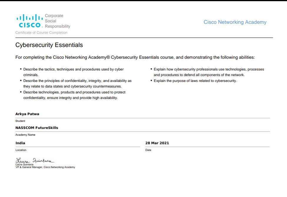 Arkya Patwa on LinkedIn: #cybersecurity_essentials Arkya Patwa on LinkedIn: #cybersecurity_essentials