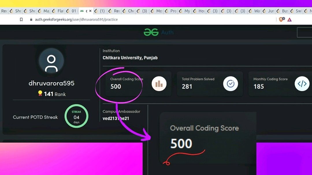 Dhruv Arora on LinkedIn: #dsa #code #milestone #gfg #leetcode # ... Dhruv Arora on LinkedIn: #dsa #code #milestone #gfg #leetcode # ...