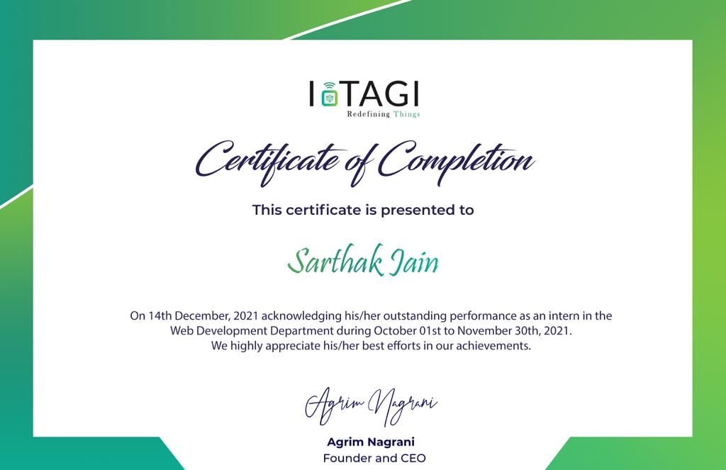 SARTHAK JAIN on LinkedIn: #connections #internship #webdevelopment # ... SARTHAK JAIN on LinkedIn: #connections #internship #webdevelopment # ...