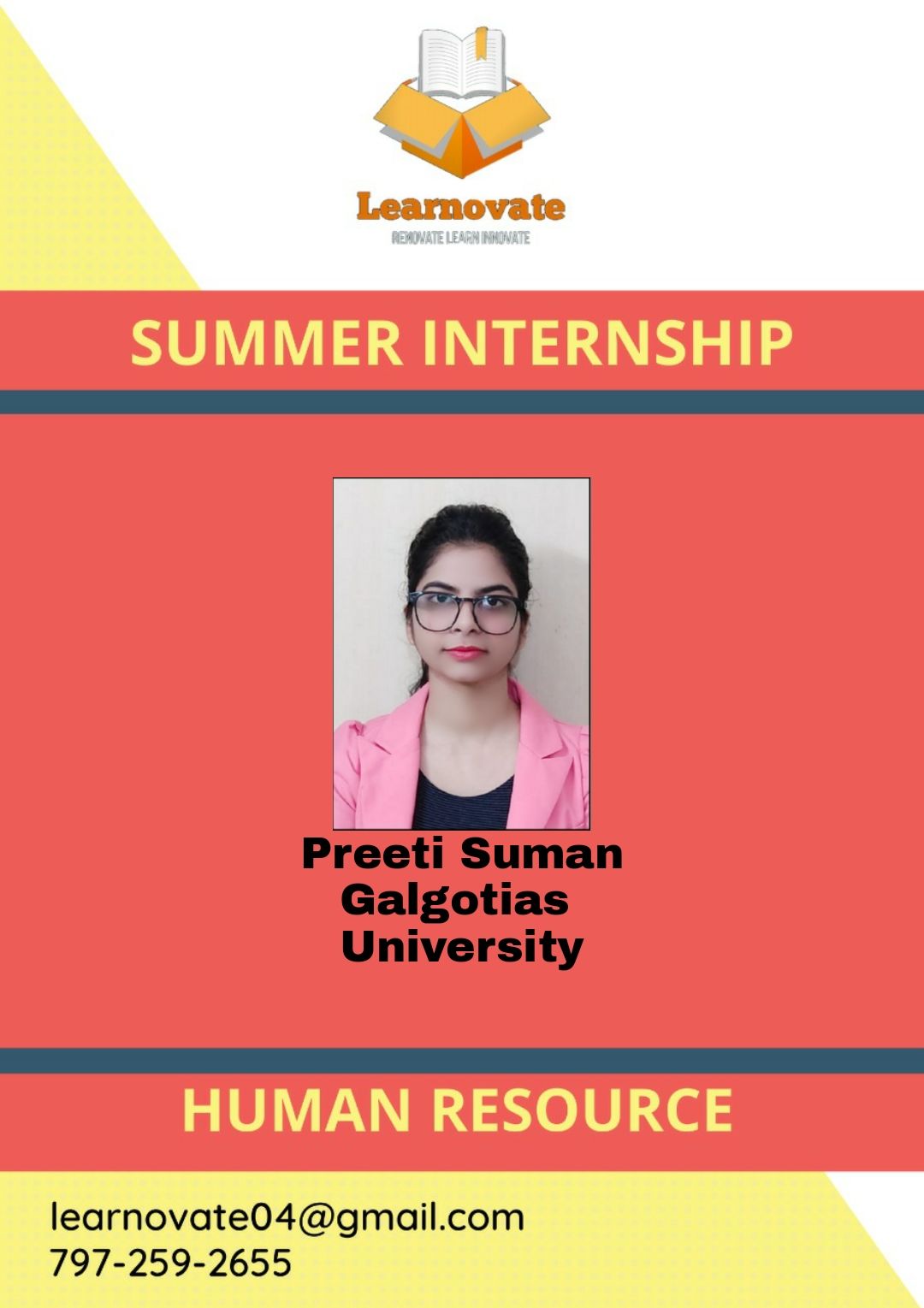 Preeti Suman on LinkedIn: #internship #hr | 10 comments Preeti Suman on LinkedIn: #internship #hr | 10 comments