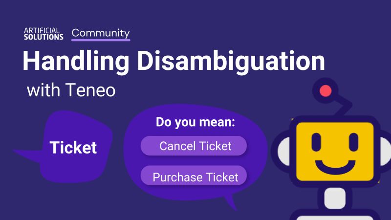 Teneo Developers on LinkedIn: Handling Disambiguation with Teneo Teneo Developers on LinkedIn: Handling Disambiguation with Teneo