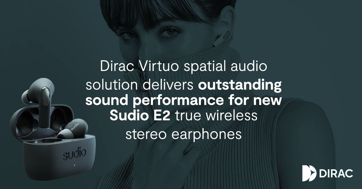 Dirac on LinkedIn: #dirac #diracvirtuo #sudio #sudioe2 #wirelessearphones Dirac on LinkedIn: #dirac #diracvirtuo #sudio #sudioe2 #wirelessearphones