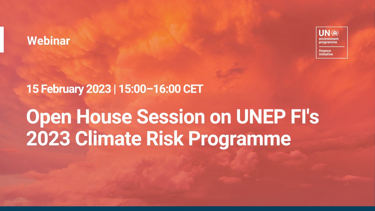 United Nations Environment Programme Finance Initiative (UNEP FI) on ... United Nations Environment Programme Finance Initiative (UNEP FI) on ...