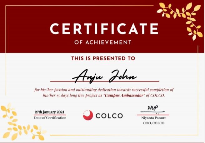 Anju John on LinkedIn: #thankyou #campusambassador #opportunity Anju John on LinkedIn: #thankyou #campusambassador #opportunity