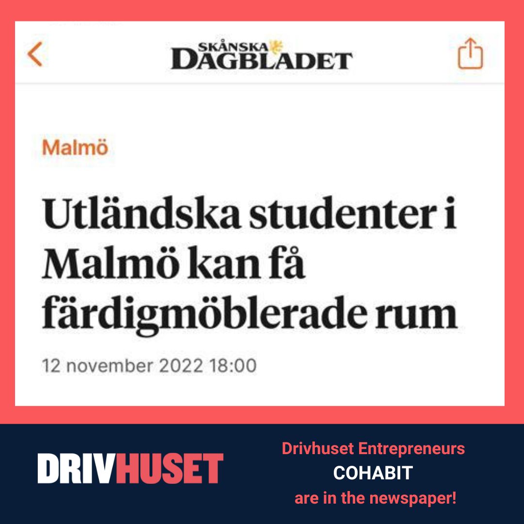 Drivhuset Malmö on LinkedIn: Cohabit is in the newspaper!🤩 Our ... Drivhuset Malmö on LinkedIn: Cohabit is in the newspaper!🤩 Our ...