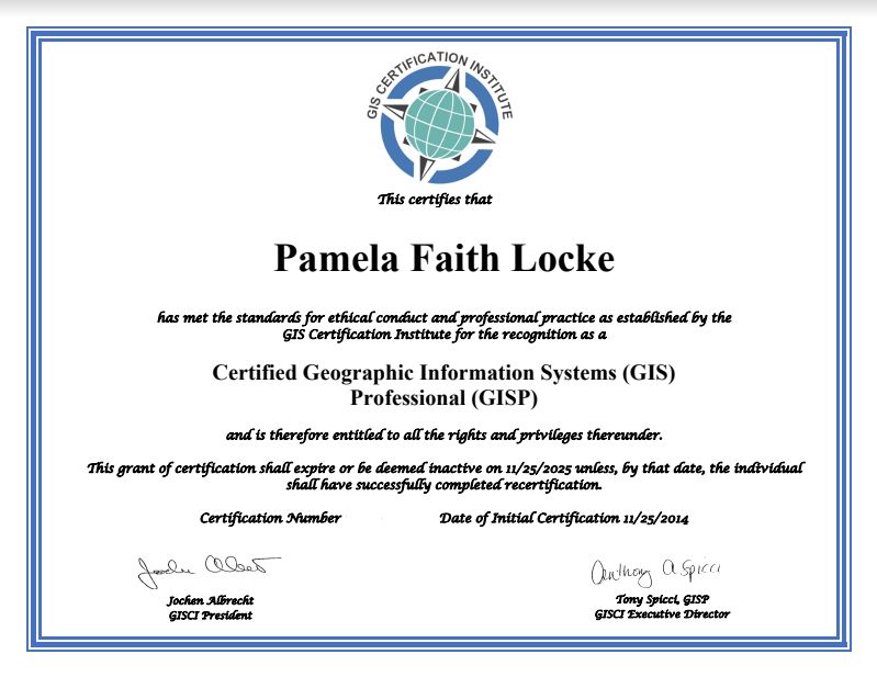 Pamela Locke, GISP on LinkedIn: #gis #gisp #gisci Pamela Locke, GISP on LinkedIn: #gis #gisp #gisci