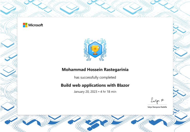 Mohammad Hossein Rastegarinia on LinkedIn: #micorsoft #dotnet #blazor # ... Mohammad Hossein Rastegarinia on LinkedIn: #micorsoft #dotnet #blazor # ...