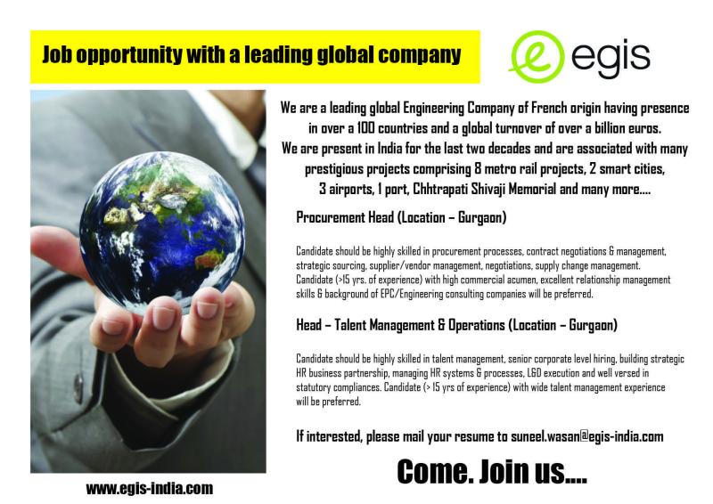Egis in India on LinkedIn: Egis is hiring... Egis in India on LinkedIn: Egis is hiring...