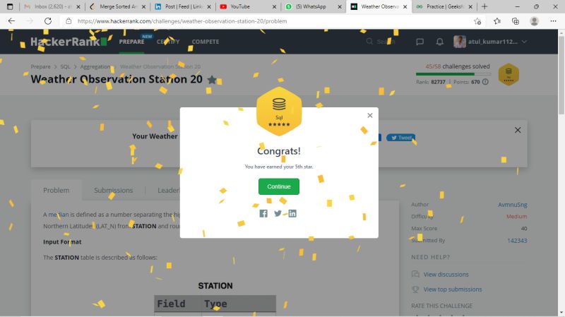 Atul Kumar Saini on LinkedIn: #stars #gold #badge #sql # ... Atul Kumar Saini on LinkedIn: #stars #gold #badge #sql # ...