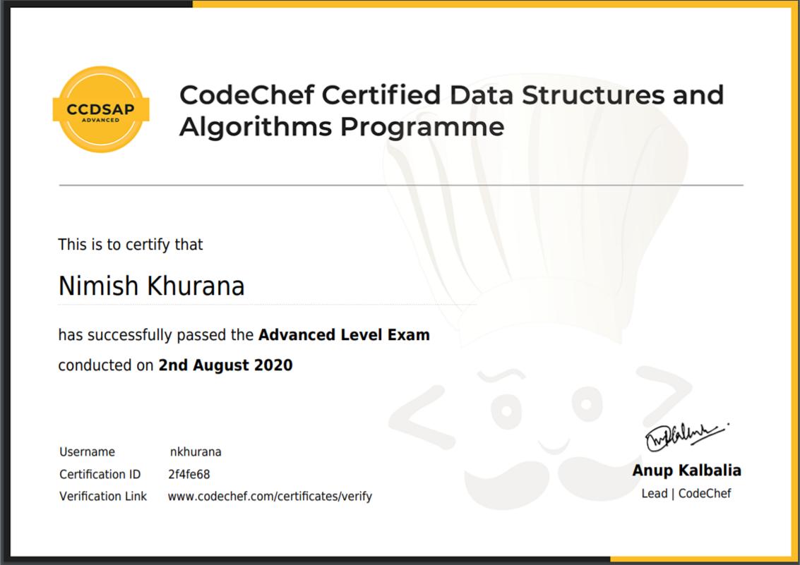 Nimish Khurana on LinkedIn: #codechef #ccdsap #datastructures # ... Nimish Khurana on LinkedIn: #codechef #ccdsap #datastructures # ...