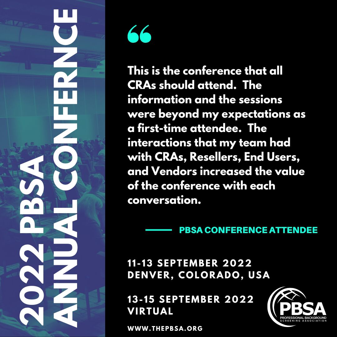 Professional Background Screening Association (PBSA) on LinkedIn: # ... Professional Background Screening Association (PBSA) on LinkedIn: # ...