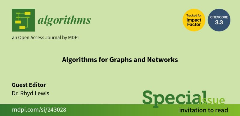 Algorithms MDPI on LinkedIn: #specialissue #algorithms #graphs # ... Algorithms MDPI on LinkedIn: #specialissue #algorithms #graphs # ...