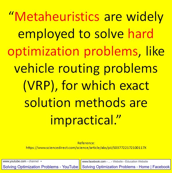 Solving Optimization Problems on LinkedIn: #metaheuristics # ... Solving Optimization Problems on LinkedIn: #metaheuristics # ...
