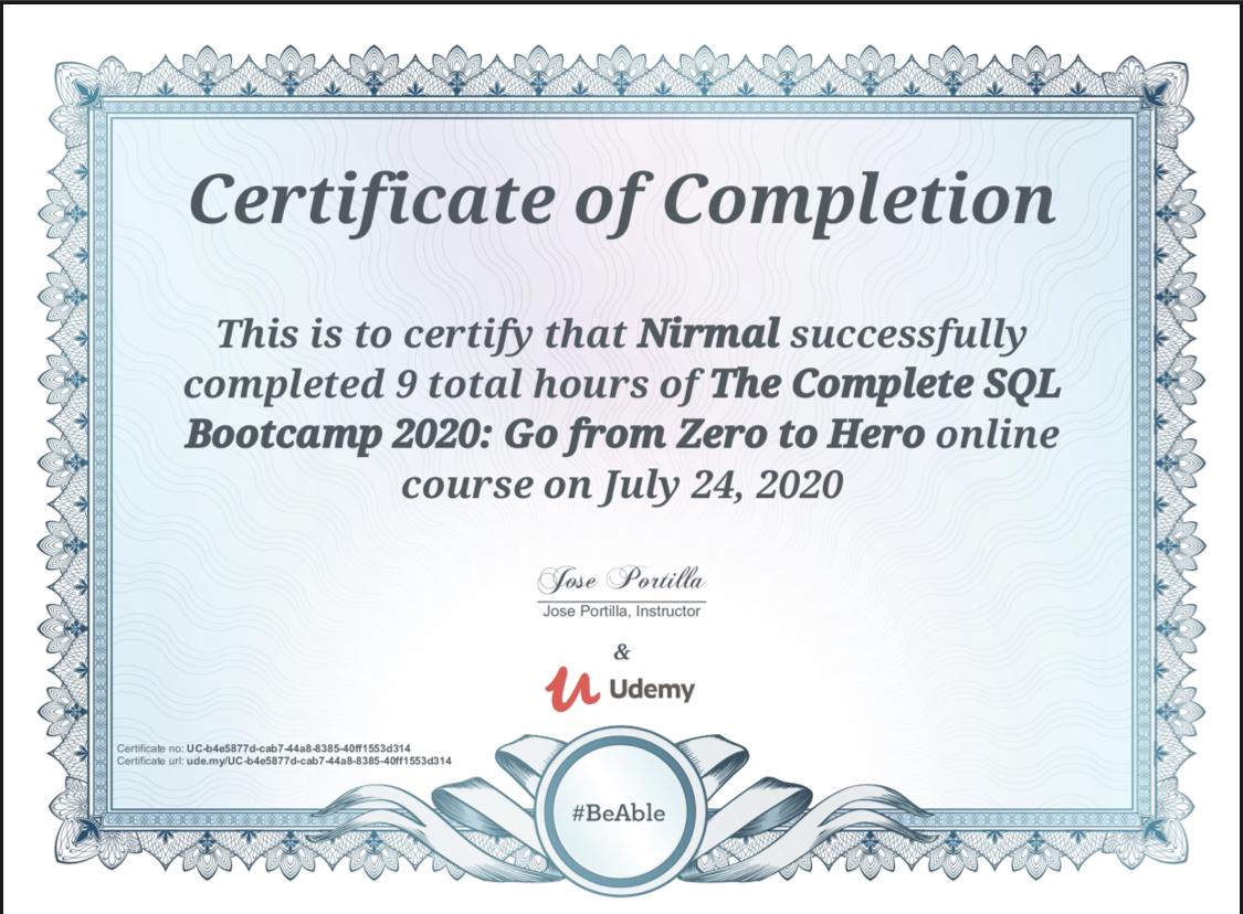 Nirmal Patel on LinkedIn: #sqldatabase #sql #sqlserver #sqldeveloper # ... Nirmal Patel on LinkedIn: #sqldatabase #sql #sqlserver #sqldeveloper # ...