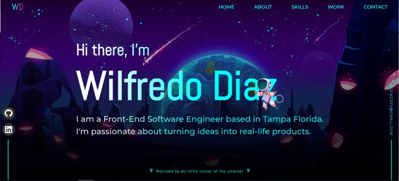 Wilfredo Diaz on LinkedIn: #react #html #css #ui #ux #portfoliowebsite ... Wilfredo Diaz on LinkedIn: #react #html #css #ui #ux #portfoliowebsite ...