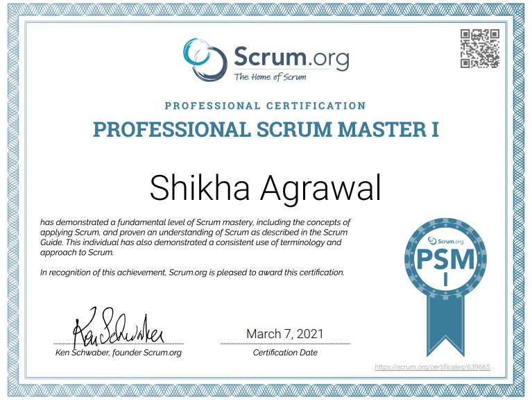 Shikha Agrawal on LinkedIn: I am glad to share that I have passed the ... Shikha Agrawal on LinkedIn: I am glad to share that I have passed the ...