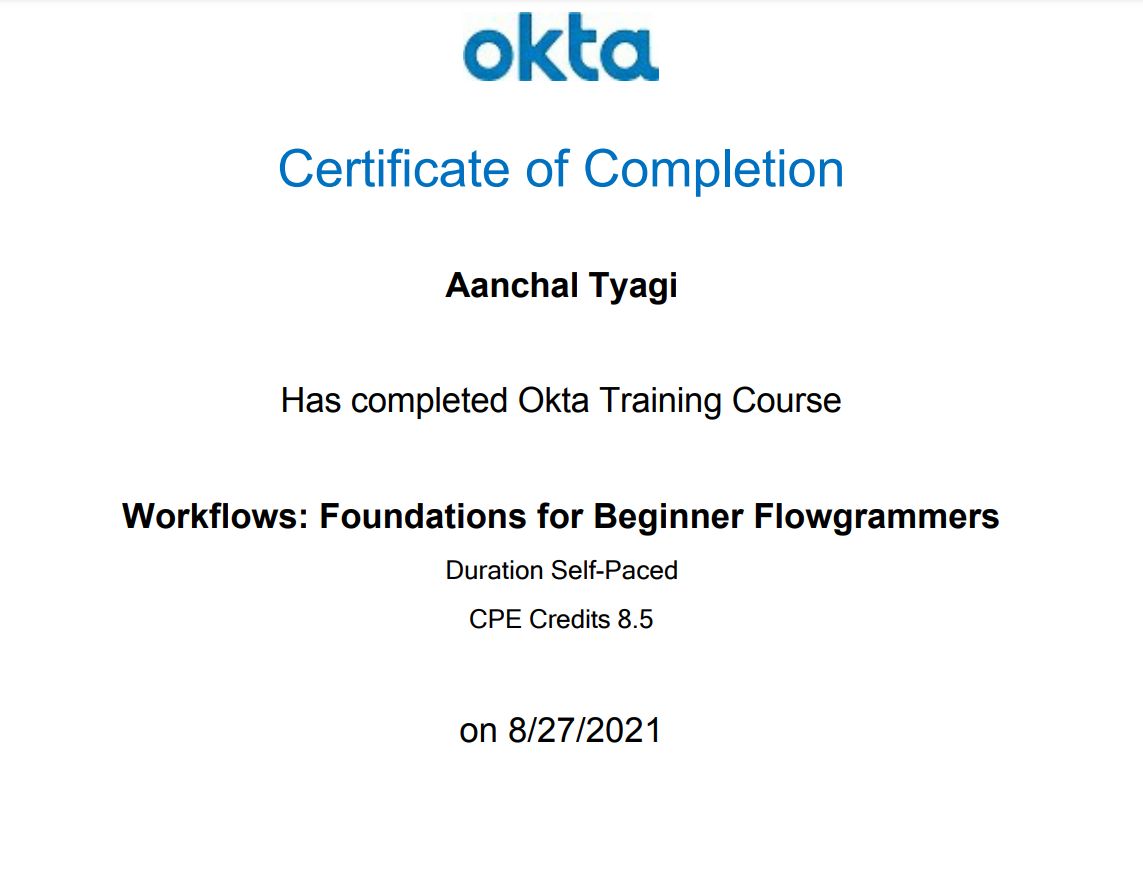 Aanchal Tyagi on LinkedIn: #okta #workflows Aanchal Tyagi on LinkedIn: #okta #workflows