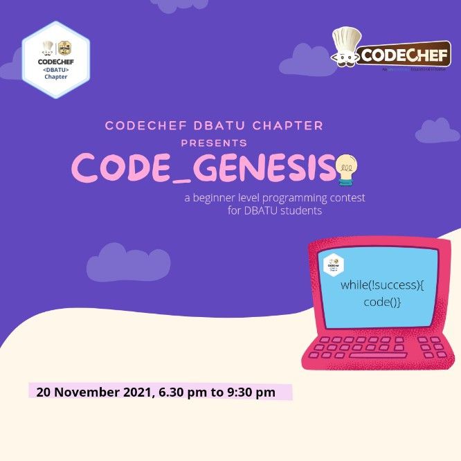 CodeChef DBATU Chapter on LinkedIn: #codechef #codechefdbatu CodeChef DBATU Chapter on LinkedIn: #codechef #codechefdbatu