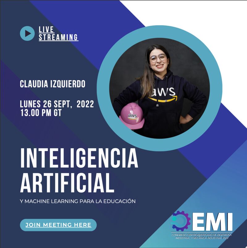 Claudia Izquierdo Salazar en LinkedIn: #congresoemi #aws Claudia Izquierdo Salazar en LinkedIn: #congresoemi #aws