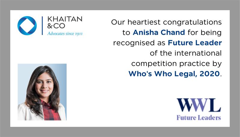 Khaitan & Co on LinkedIn: Congratulation Anisha Chand! | 13 comments Khaitan & Co on LinkedIn: Congratulation Anisha Chand! | 13 comments