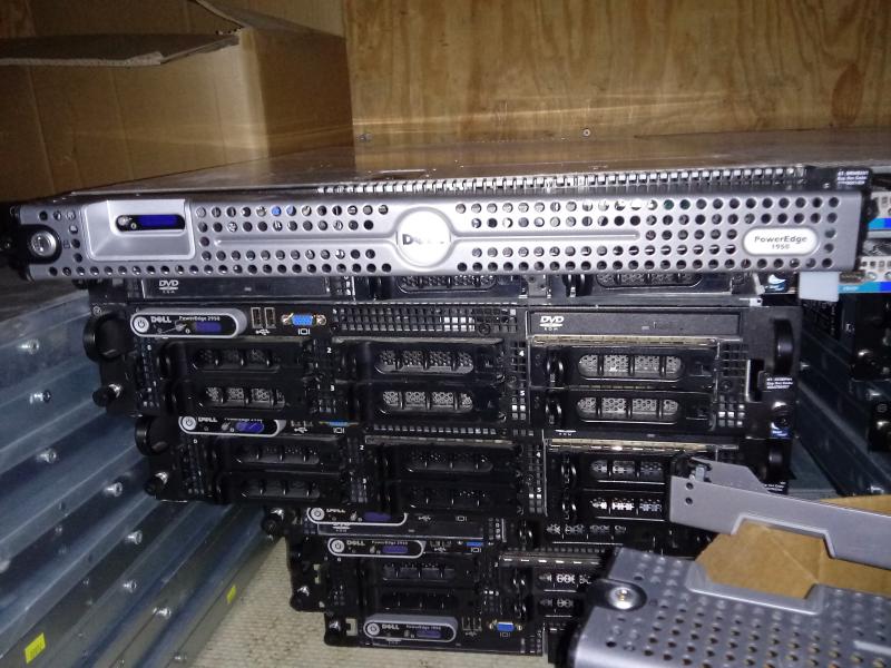 Dell servers racks switch other parts year 1/2 old also batteries and ... Dell servers racks switch other parts year 1/2 old also batteries and ...