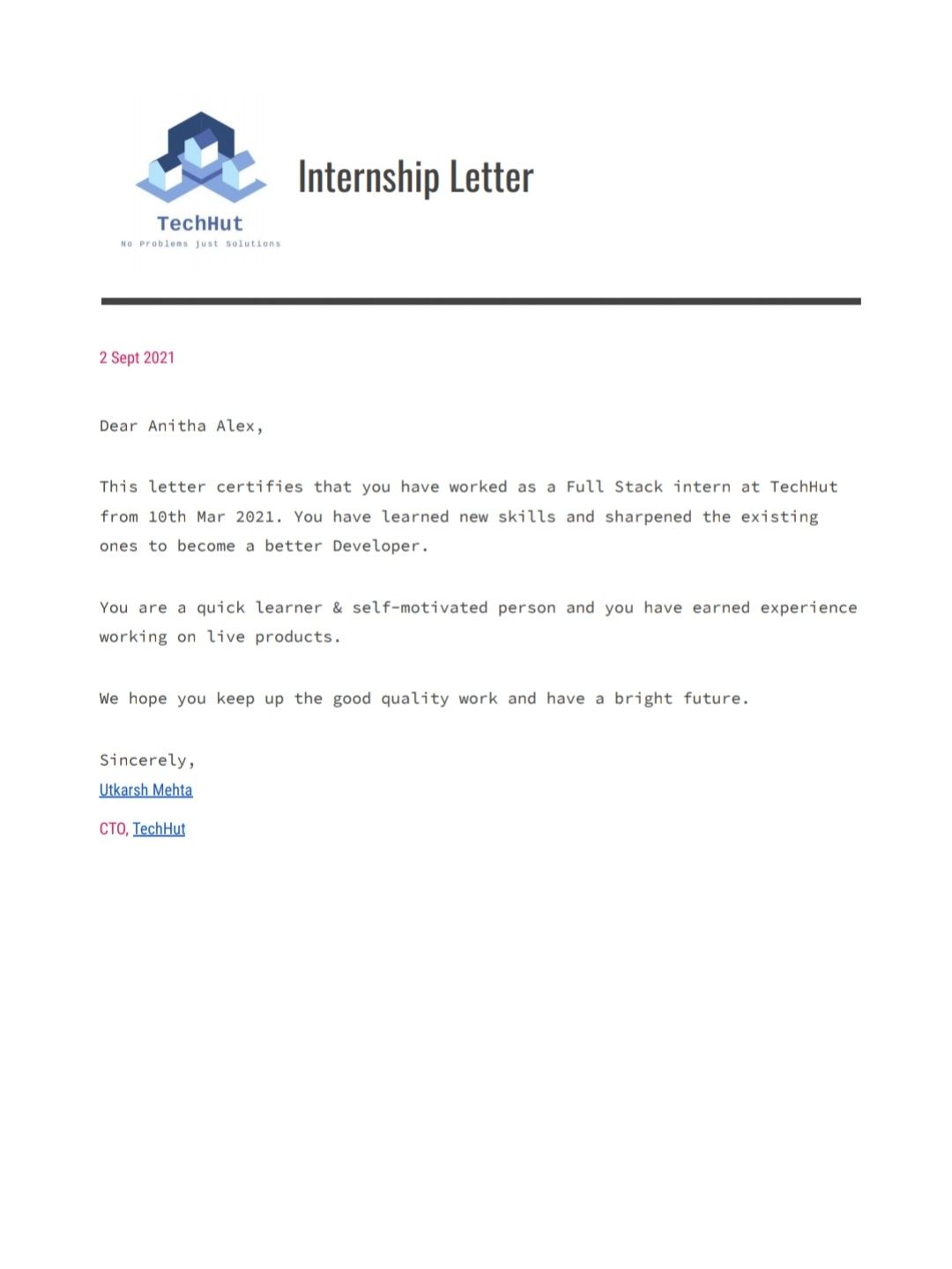 Anitha Alex on LinkedIn: #internship #javascript #thankyou #opportunity ... Anitha Alex on LinkedIn: #internship #javascript #thankyou #opportunity ...