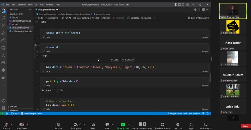 Sadiqah Musa on LinkedIn: #blackindata #pythontraining #python #upskill ... Sadiqah Musa on LinkedIn: #blackindata #pythontraining #python #upskill ...