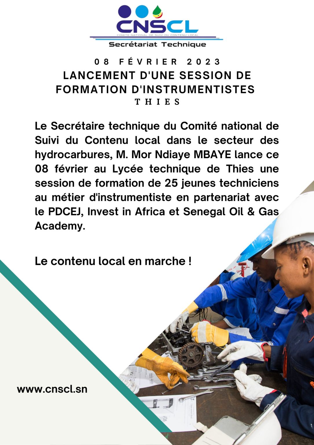 Secrétariat Technique du Comité National de Suivi du Contenu Local (ST ... Secrétariat Technique du Comité National de Suivi du Contenu Local (ST ...