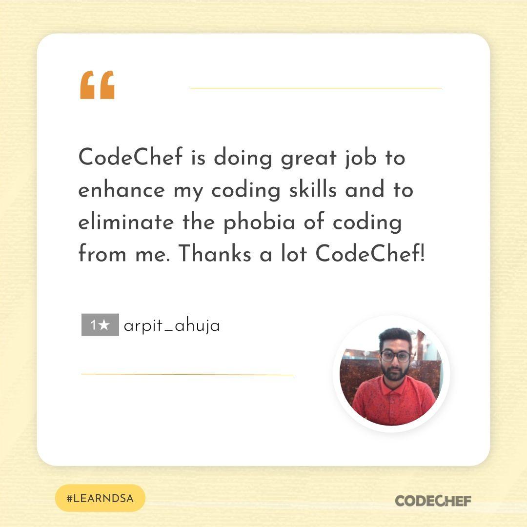 CodeChef on LinkedIn: #codechef #programming #dsaseries #learndsa CodeChef on LinkedIn: #codechef #programming #dsaseries #learndsa