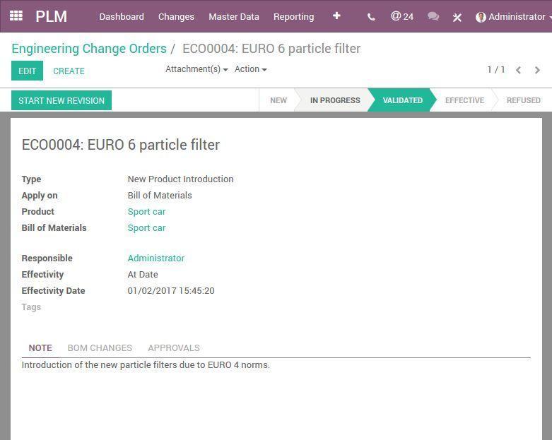 Odoo on LinkedIn: #Odoo 10 Tip: Use #PLM Engineering Change Orders ... Odoo on LinkedIn: #Odoo 10 Tip: Use #PLM Engineering Change Orders ...
