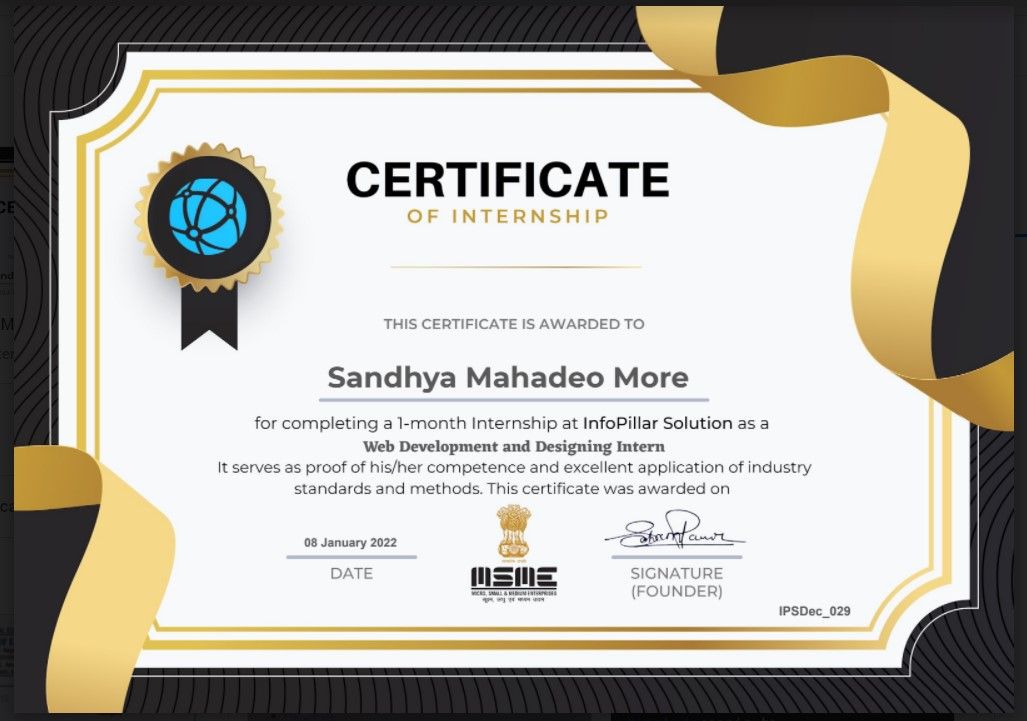 Sandhya More on LinkedIn: #connections #internship #intern #internships ... Sandhya More on LinkedIn: #connections #internship #intern #internships ...