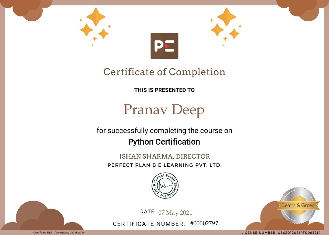 Pranav Deep on LinkedIn: #pythonprogrammer #thankyou #elearning # ... Pranav Deep on LinkedIn: #pythonprogrammer #thankyou #elearning # ...