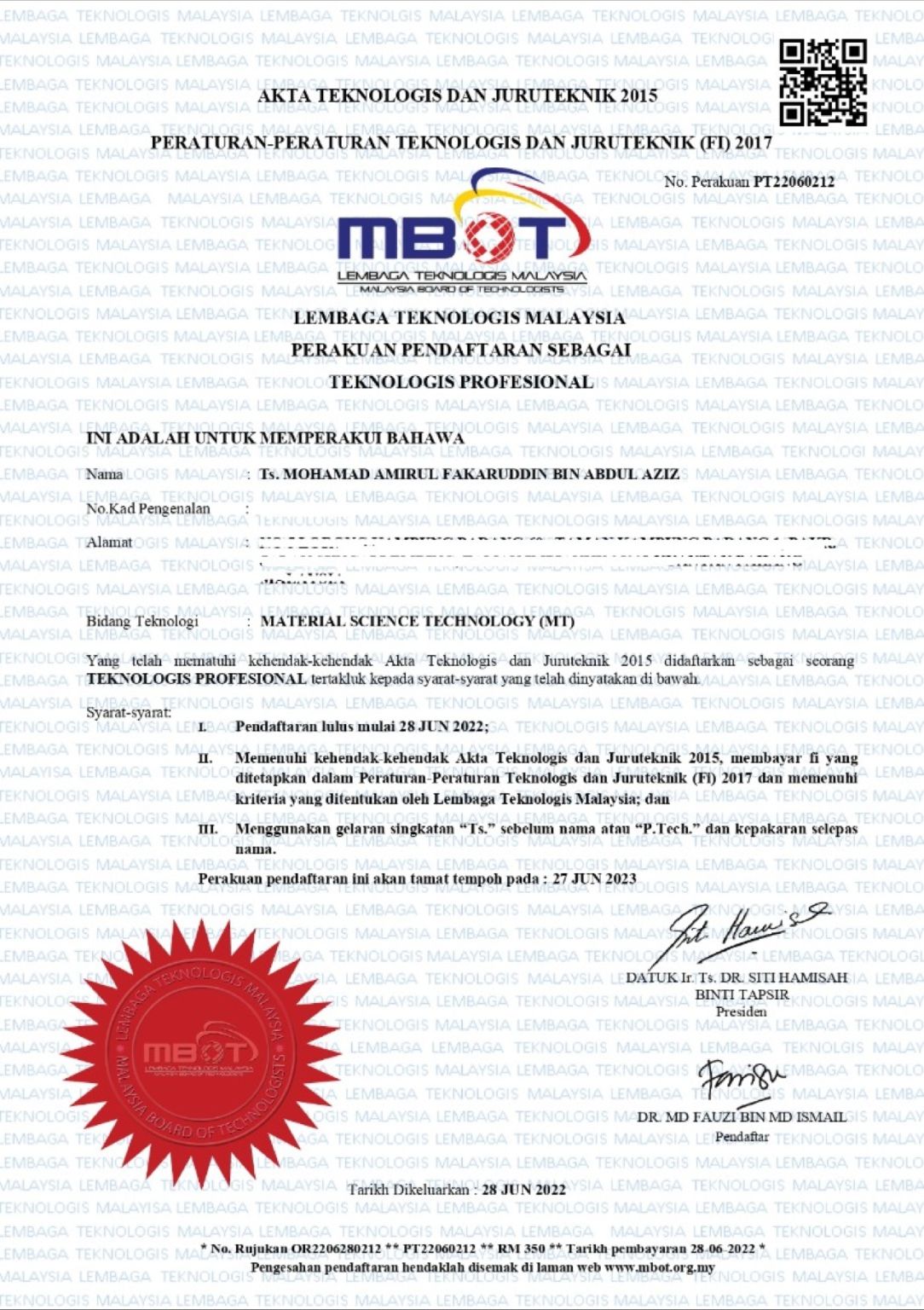 Ts. Mohd Amirul Fakaruddin on LinkedIn: Alhamdulillah, has been ... Ts. Mohd Amirul Fakaruddin on LinkedIn: Alhamdulillah, has been ...