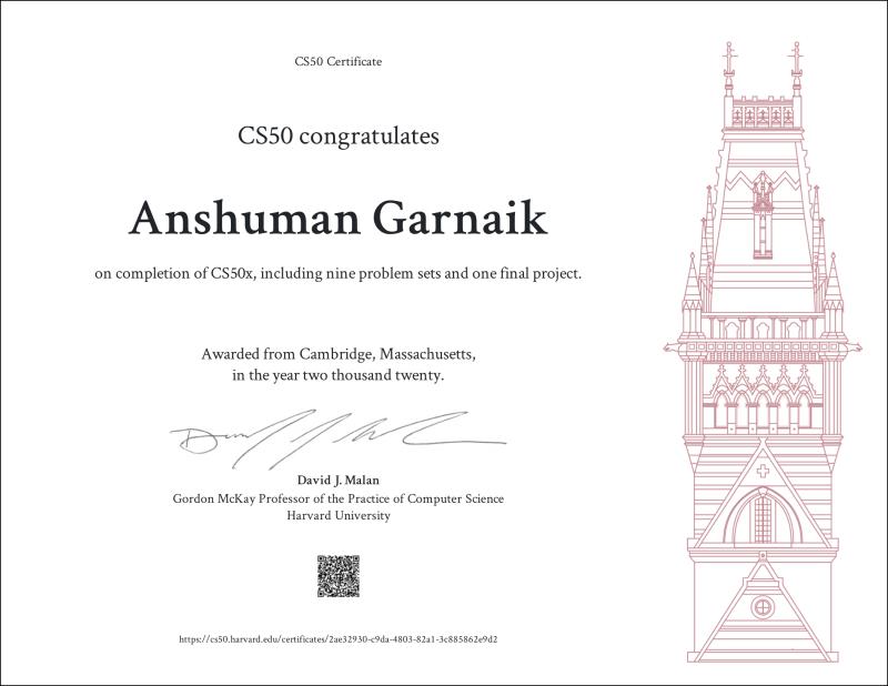 Anshuman Garnaik on LinkedIn: #cs50 #python #coding #programming # ... Anshuman Garnaik on LinkedIn: #cs50 #python #coding #programming # ...
