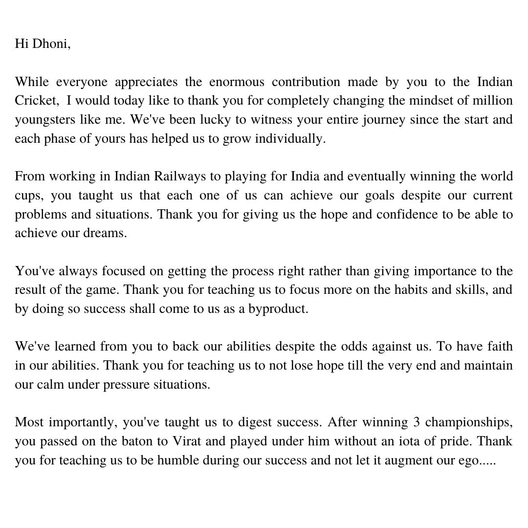 Krushant Pandya on LinkedIn: #dhoni #thankyoumsdhoni Krushant Pandya on LinkedIn: #dhoni #thankyoumsdhoni