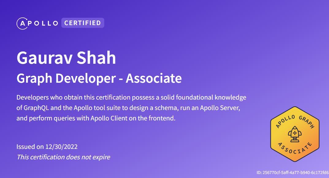 Gaurav Shah on LinkedIn: #graphql #apollograph Gaurav Shah on LinkedIn: #graphql #apollograph